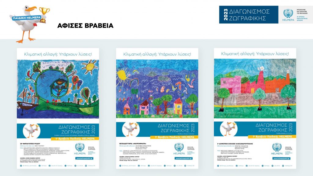 Τα «γλαρόπουλα» της HELMEPA ζωγραφίζουν για την κλιματική αλλαγή – Isalos.net